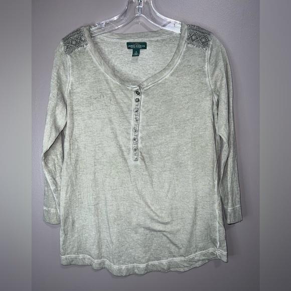 Lauren Ralph Lauren | Tops | Lauren Jeans Co Ralph Lauren S Half Button ...
